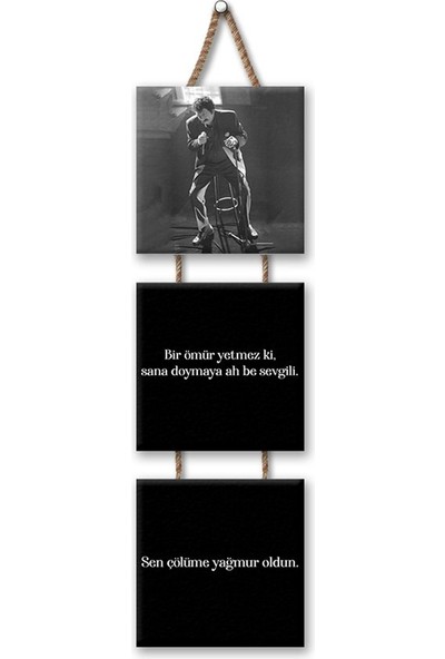 Hero Tasarım Müslüm Gürses 3 Parça Ipli Mdf TABLOTLHT201