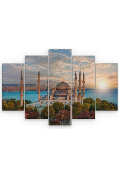 Hero Tasarım Sultanahmet Camii 5 Parça Mdf TABLOTGTB639