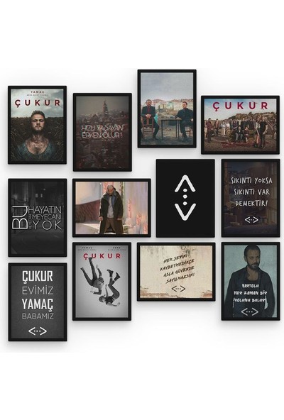 Hero Tasarım Çukur 12 Parça Mdf TABLOTGTB1292 Hero Tasarım Çukur 12 Parça Mdf TABLOTGTB1292