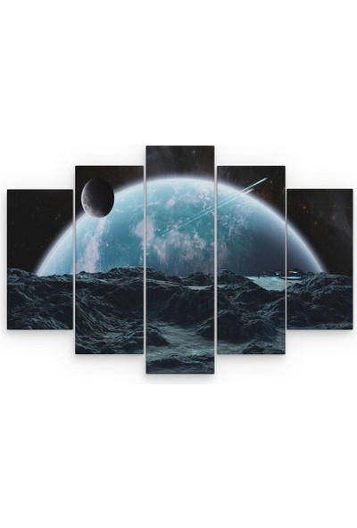 Hero Tasarım Dünya 5 Parça Mdf TABLOTGTB999