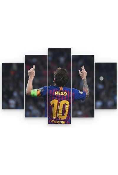 Hero Tasarım Lionel Messi 5 Parça Mdf TABLOTGTB928