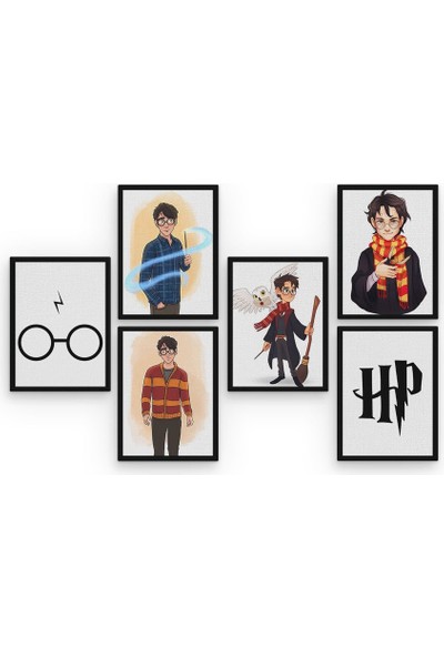 Hero Tasarım Harry Potter 6 Parça Mdf TABLOGMZ423 Hero Tasarım Harry Potter 6 Parça Mdf TABLOGMZ423