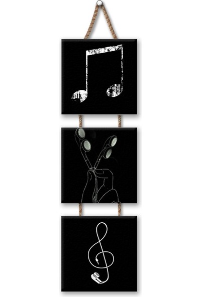 Hero Tasarım Müzik 3 Parça Ipli Mdf TABLOTLH1016 Hero Tasarım Müzik 3 Parça Ipli Mdf TABLOTLH1016
