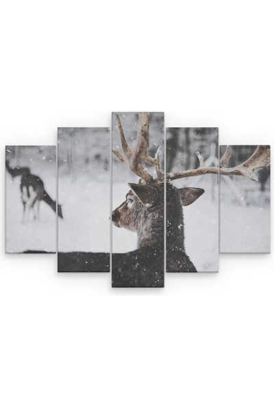 Hero Tasarım Geyik 5 Parça Mdf TABLONHL482