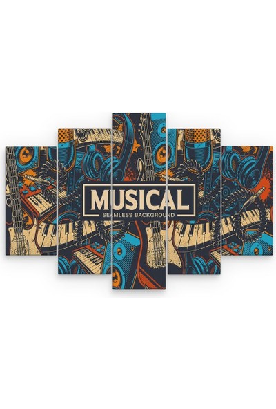 Hero Tasarım Musical 5 Parça Mdf TABLOTGTB1070 Hero Tasarım Musical 5 Parça Mdf TABLOTGTB1070