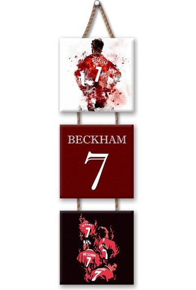Hero Tasarım David Beckham 3 Parça Ipli Mdf TABLOTLH1032 Hero Tasarım David Beckham 3 Parça Ipli Mdf TABLOTLH1032