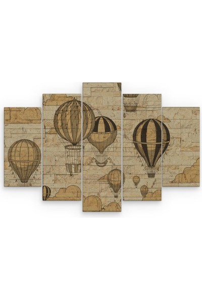 Hero Tasarım Uçan Balon 5 Parça Mdf TABLOTGTB613