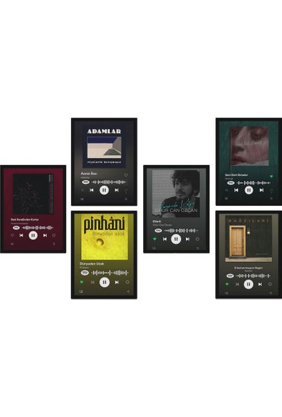 Hero Tasarım Slow Spotify Karekodlu 6 Parça Mdf TABLOGMZ238 Hero Tasarım Slow Spotify Karekodlu 6 Parça Mdf TABLOGMZ238