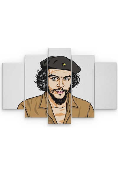 Hero Tasarım Che Guevara 5 Parça Mdf TABLOTGTB366 Hero Tasarım Che Guevara 5 Parça Mdf TABLOTGTB366
