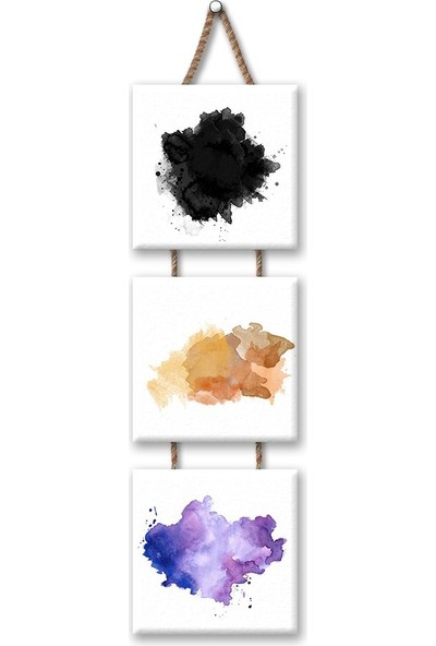 Hero Tasarım Renkler 3 Parça Ipli Mdf TABLOTLH2723 Hero Tasarım Renkler 3 Parça Ipli Mdf TABLOTLH2723