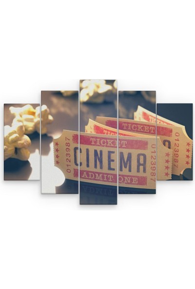 Hero Tasarım Sinema Bileti 5 Parça Mdf TABLOTGTB1171