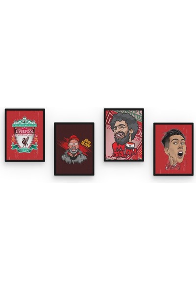 Hero Tasarım Liverpool 4 Parça Mdf TABLOTGTB1253