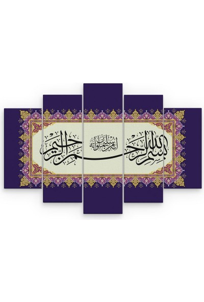 Hero Tasarım Besmele 5 Parça Mdf TABLOTGTB627