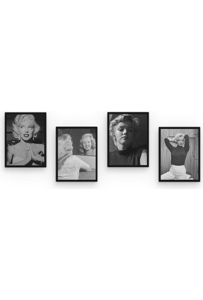 Hero Tasarım Marilyn Monroe 4 Parça Mdf TABLOSLA623 Hero Tasarım Marilyn Monroe 4 Parça Mdf TABLOSLA623