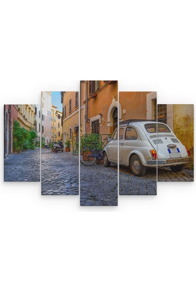 Hero Tasarım Roma Sokak Mimarisi 5 Parça Mdf TABLOTGTB536
