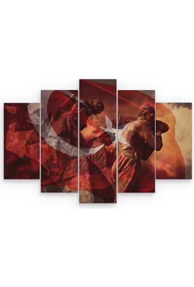 Hero Tasarım Türk Askeri 5 Parça Mdf TABLOTGTB1050 Hero Tasarım Türk Askeri 5 Parça Mdf TABLOTGTB1050