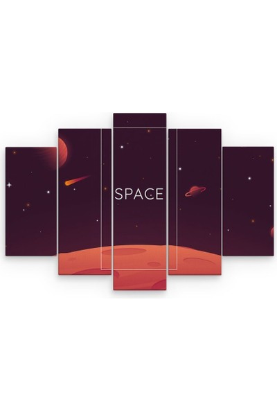 Hero Tasarım Space 5 Parça Mdf TABLOTGTB993