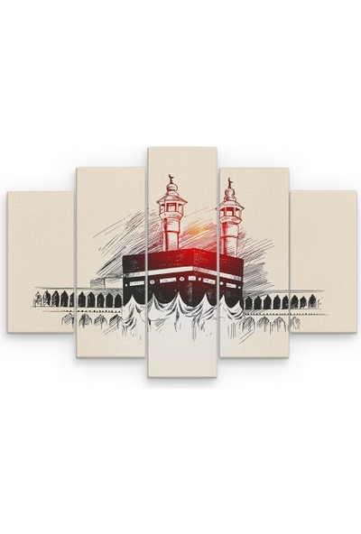 Hero Tasarım Kabe 5 Parça Mdf TABLOTGTB634 Hero Tasarım Kabe 5 Parça Mdf TABLOTGTB634