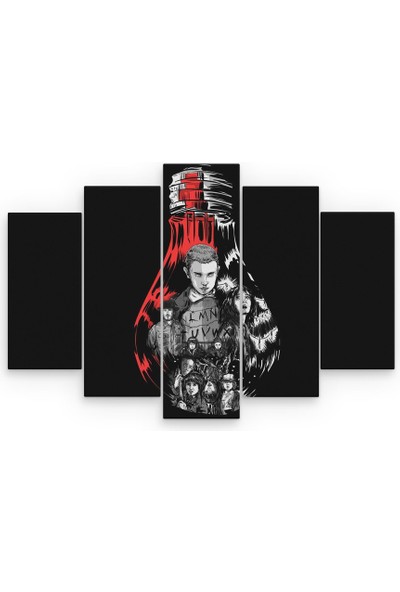 Hero Tasarım Stranger Things 5 Parça Mdf TABLONHL355 Hero Tasarım Stranger Things 5 Parça Mdf TABLONHL355