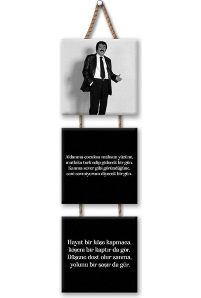 Hero Tasarım Müslüm Gürses 3 Parça Ipli Mdf TABLOTLHT200