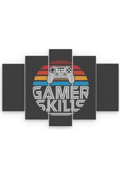 Hero Tasarım Gamer Skills 5 Parça Mdf TABLOTGTB1093 Hero Tasarım Gamer Skills 5 Parça Mdf TABLOTGTB1093