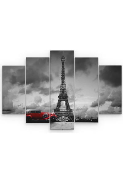 Hero Tasarım Eyfel Kulesi Fransa 5 Parça Mdf TABLOTGTB427