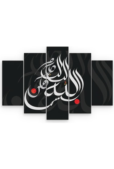 Hero Tasarım Hat Sanatı 5 Parça Mdf TABLOTGTB632