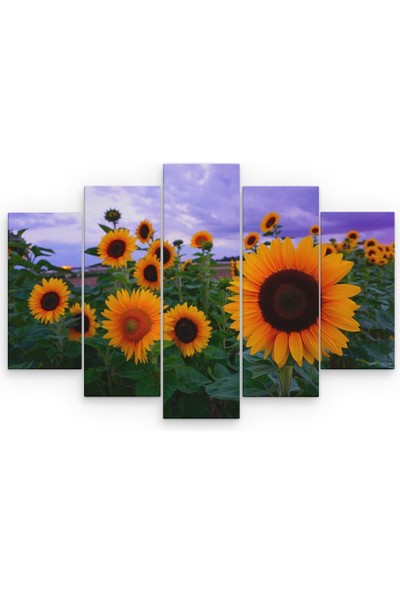 Hero Tasarım Ayçiçeği 5 Parça Mdf TABLONHL201