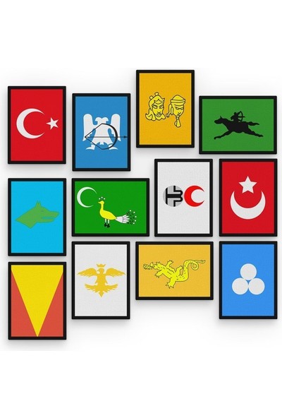 Hero Tasarım Tarihi Büyük Türk Devletleri 12 Parça Mdf TABLOTGTB647 Hero Tasarım Tarihi Büyük Türk Devletleri 12 Parça Mdf TABLOTGTB647