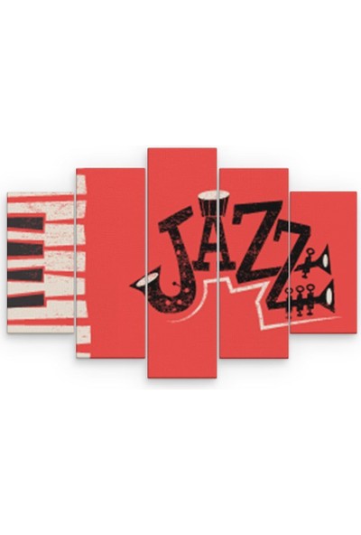 Hero Tasarım Jazz Piyano 5 Parça Mdf TABLOTGTB574