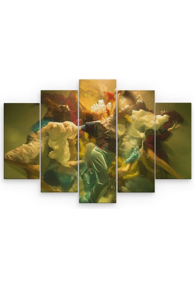 Hero Tasarım Soyut Dans 5 Parça Mdf TABLONHL605