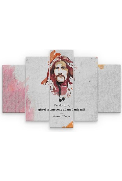 Hero Tasarım Barış Manço 5 Parça Mdf TABLONHL554