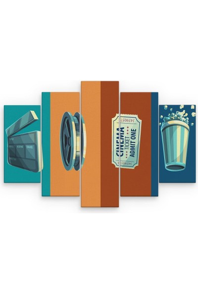 Hero Tasarım Sinema 5 Parça Mdf TABLOTGTB1169
