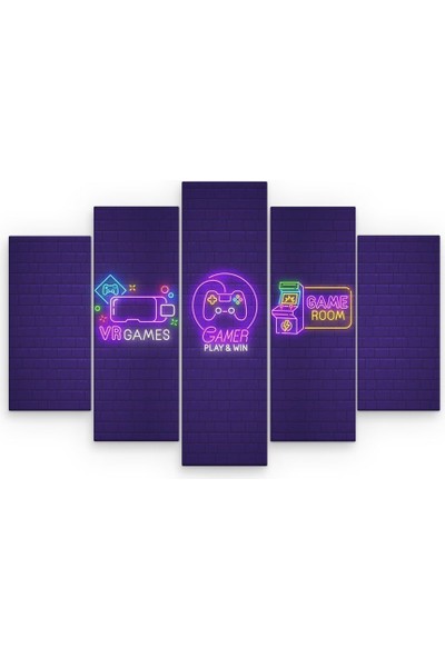 Hero Tasarım Game 5 Parça Mdf TABLOTGTB588 Hero Tasarım Game 5 Parça Mdf TABLOTGTB588