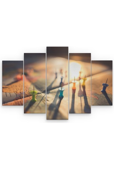 Hero Tasarım Harita 5 Parça Mdf TABLONHL458