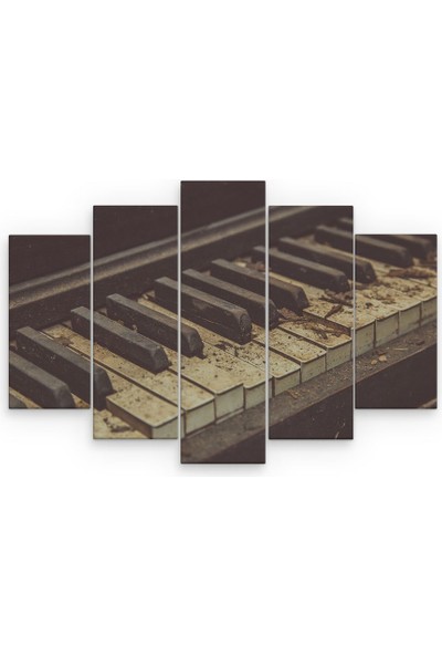 Hero Tasarım Old Piano 5 Parça Mdf TABLOTGTB1075
