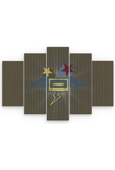 Hero Tasarım Uçan Kaset 5 Parça Mdf TABLONHL452