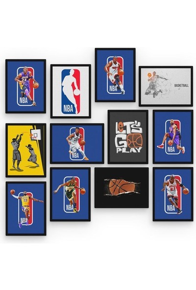 Hero Tasarım Nba 12 Parça Mdf TABLOTGTB1290