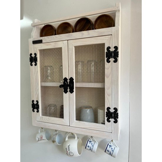 Montemo Ahşap Telli Terek-Mutfak Rafı-Doğal Fiyatı