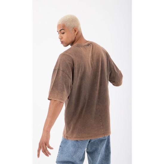 Machinist Clothing Oversize Basic Yıkamalı Kumaş T-Shirt Fiyatı