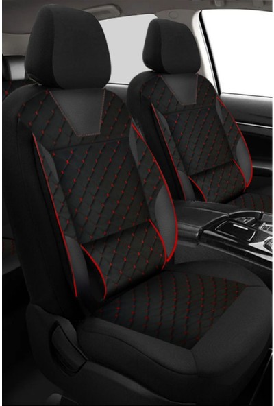 Nice Shop Peugeot 208 Uyumlu Koltuk Kılıfı T-Design - Kırmızı Nice Shop Peugeot 208 Uyumlu Koltuk Kılıfı T-Design - Kırmızı