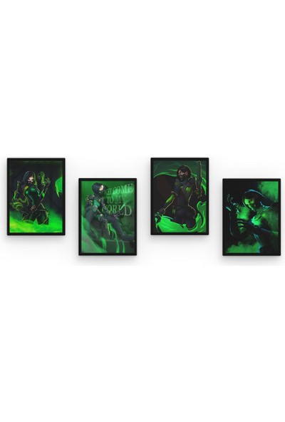 Hero Tasarım Viper 4 Parça Mdf TABLOSLA454 Hero Tasarım Viper 4 Parça Mdf TABLOSLA454