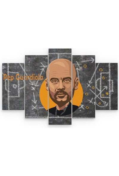 Hero Tasarım Pep Guardiola 5 Parça Mdf TABLOTGTB382 Hero Tasarım Pep Guardiola 5 Parça Mdf TABLOTGTB382