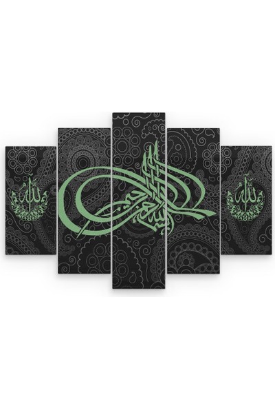 Hero Tasarım Osmanlı Tuğrası 5 Parça Mdf TABLOTGTB1046