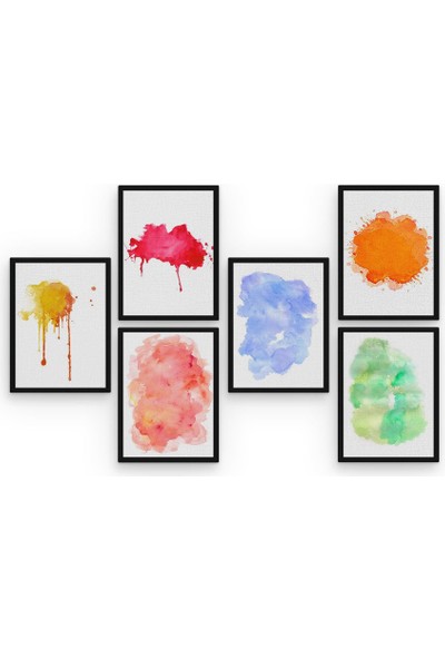 Hero Tasarım Renkler 6 Parça Mdf TABLOGMZ410 Hero Tasarım Renkler 6 Parça Mdf TABLOGMZ410