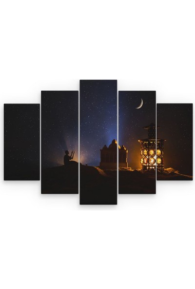 Hero Tasarım Çölde Dua 5 Parça Mdf TABLOTGTB728