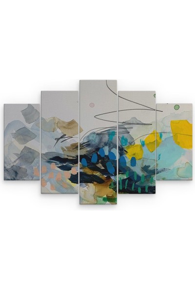 Hero Tasarım Painting 5 Parça Mdf TABLONHL308 Hero Tasarım Painting 5 Parça Mdf TABLONHL308