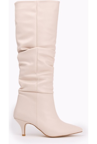 Lıve Bej Kadın Çizme