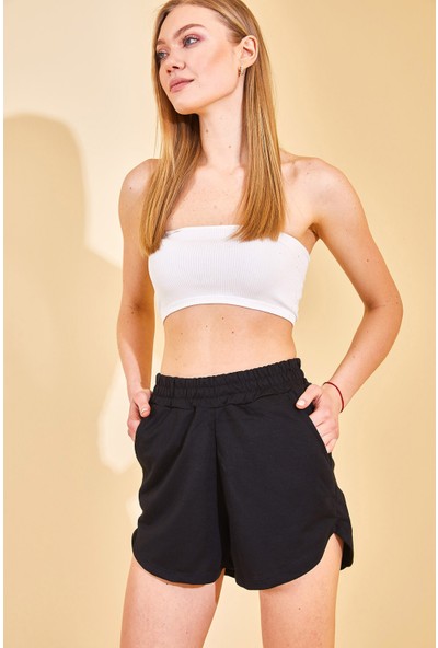 XUDE Siyah Cepli Şort 2YSK5-10077-02 XUDE Siyah Cepli Şort 2YSK5-10077-02