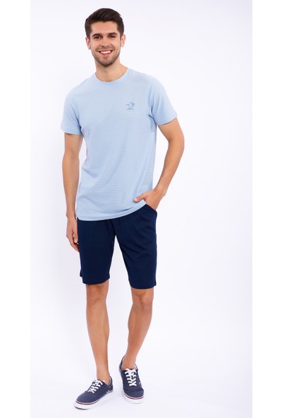 Arnetta Erkek Slim Fit Bermuda Şort Takımı 2051